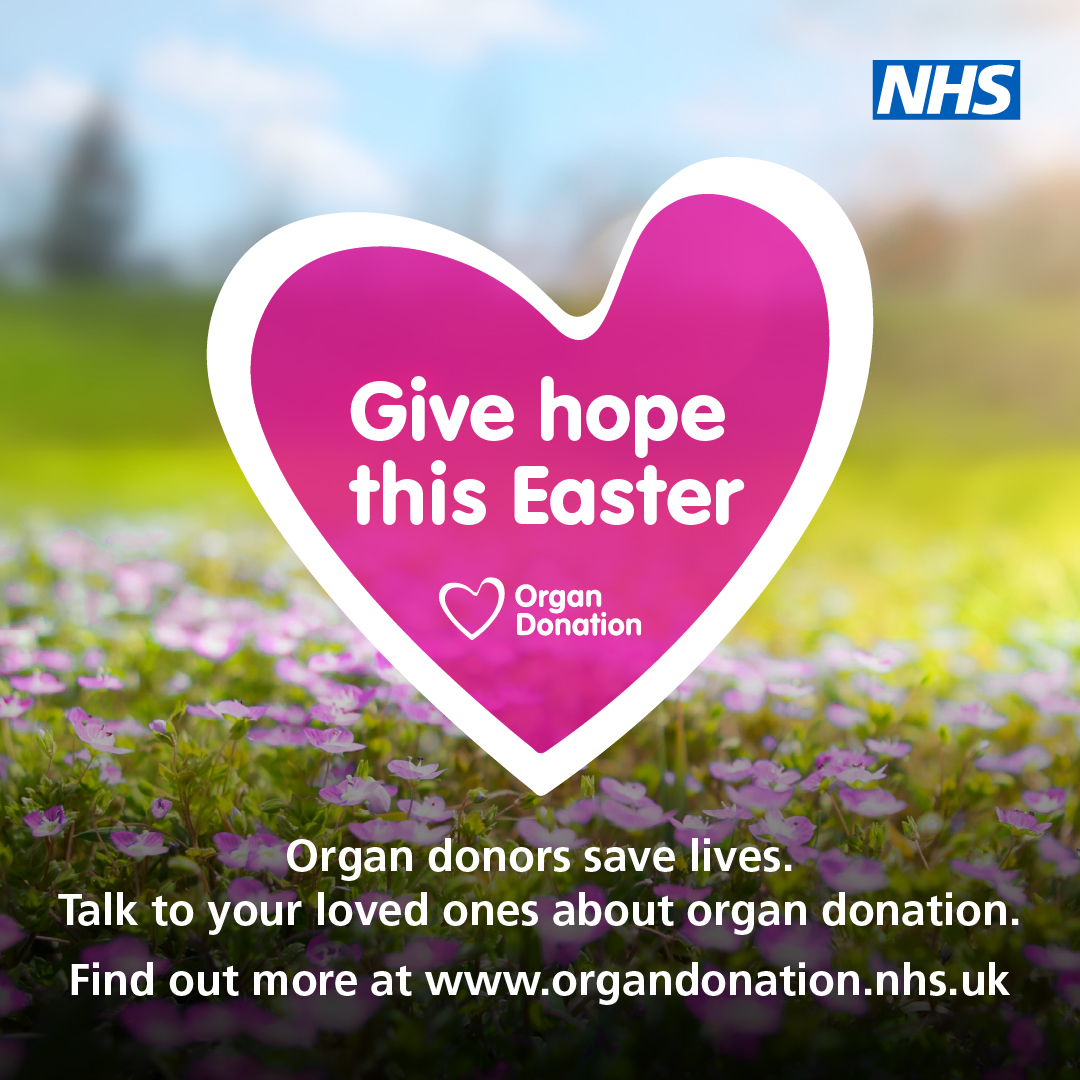 NHS Blood and Transplant's message to Give Hope this Easter - Childrens ...